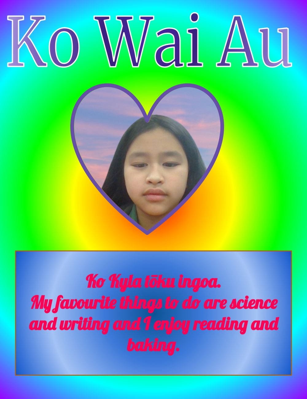 Ko wai au – Kyla @ St Marys School Foxton